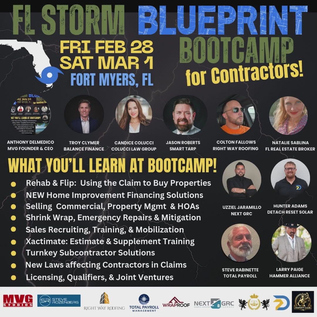 FL STORM BOOTCAMP ATTENDEE (breakfast, lunch, appetizers & beverages i – My Ventures Group